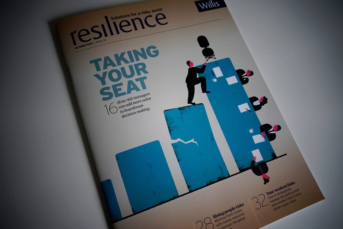 Willis Resilience magazine | andrew heskins design.