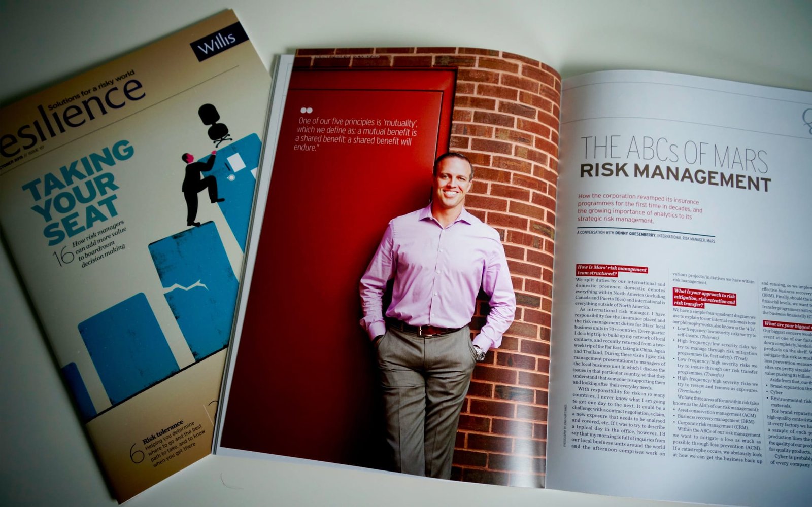 Willis Resilience magazine | andrew heskins design.