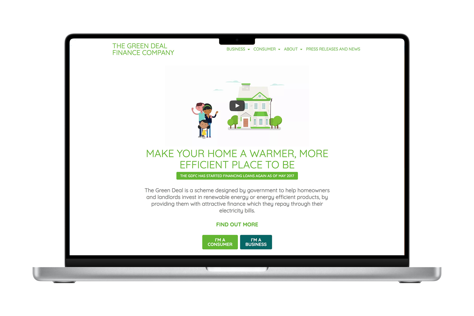 Green Deal website | andrew heskins design.