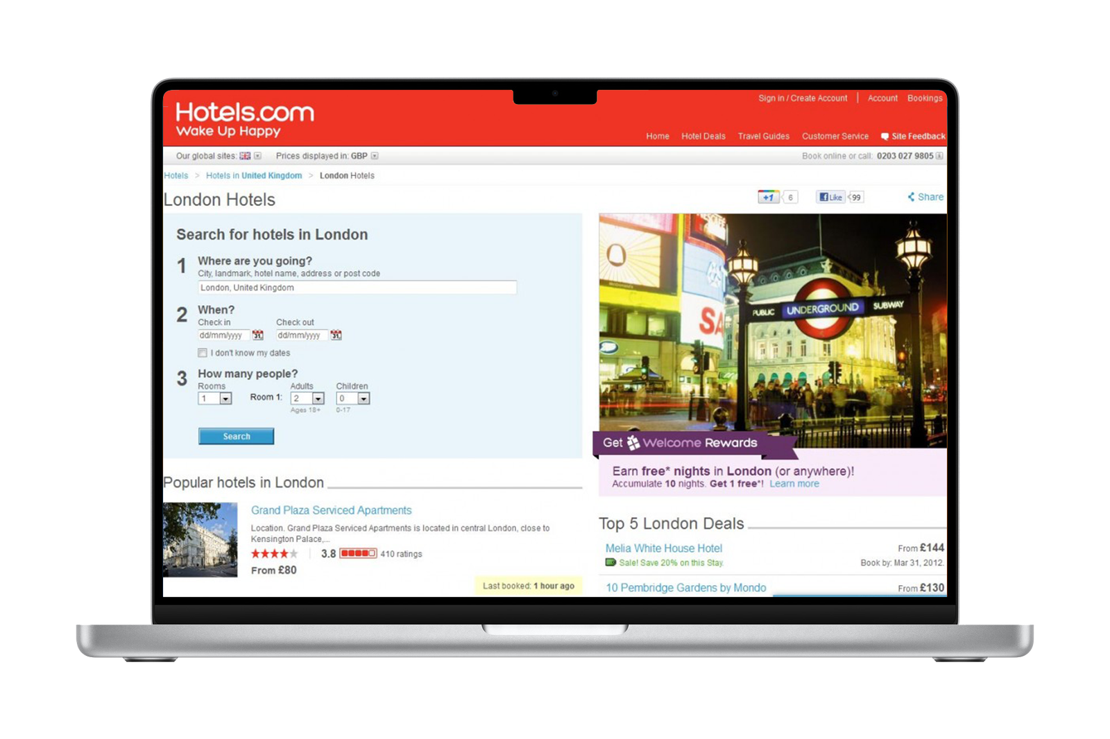 Hotels.com loyalty programme – rebranding and UX/UI | andrew heskins ...
